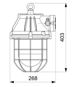 FLP Well Glass IFW10 - Flameproof LED Lights, Switchgears, Fans, ACs