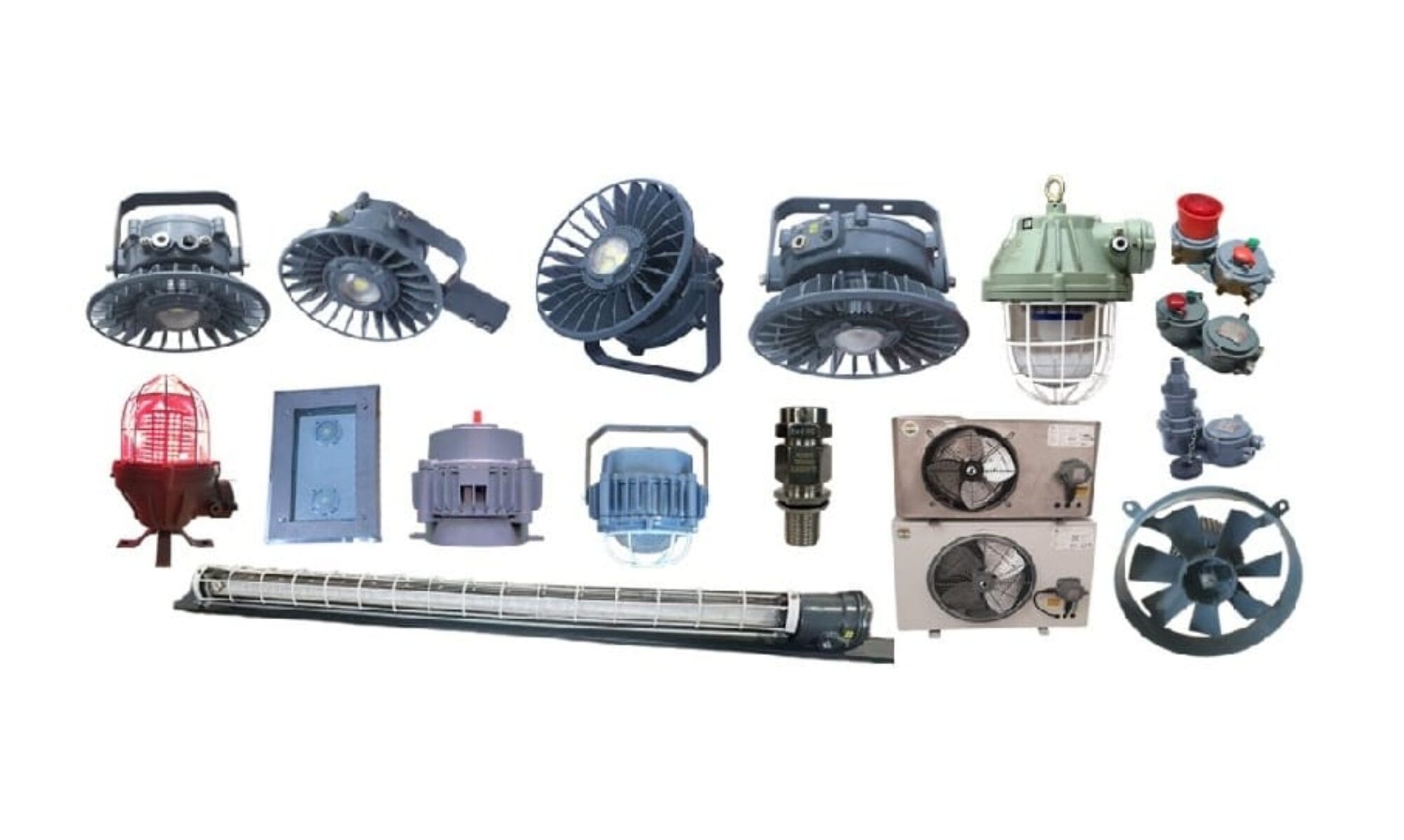 Flameproof LED Lights, Switchgears, Fans, ACs - Ideal Lighting